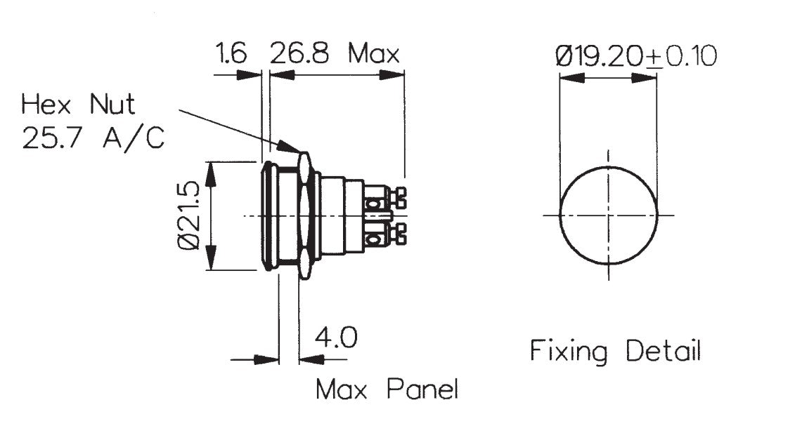 Push Button Switch - Catering Hardware Direct
