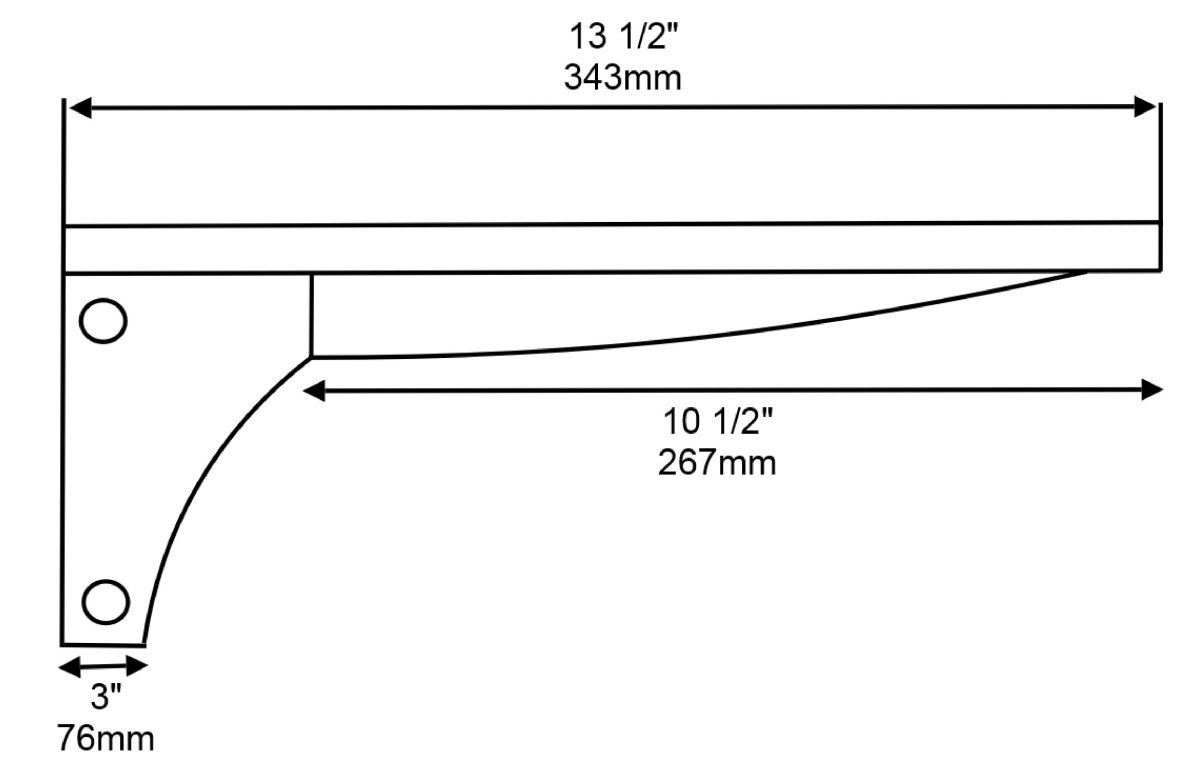 Stainless Steel Fixed Tray Slide Bracket - Catering Hardware Direct