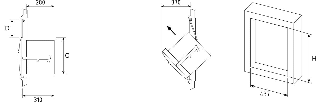 Waste Hopper with Flap - Catering Hardware Direct